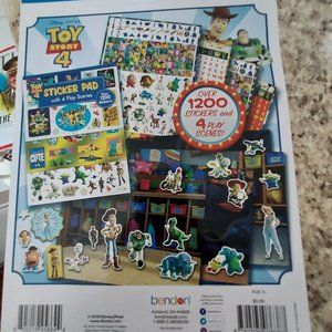 Office | New Toy Story 4 Sticker Pad With 4 Play Scenes Over 120 ...